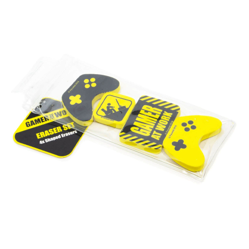 GAMER AT WORK ERASER SET