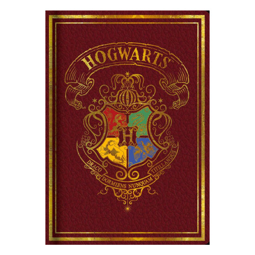 HARRY POTTER - CASEBOUND A5 NOTEBOOK - RED COLORFUL CREST