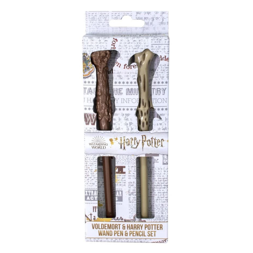 HARRY POTTER - VOLDEMORT VAND PENCIL & HARRY PEN SET