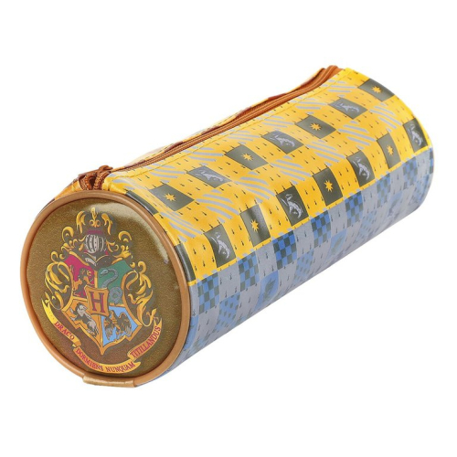 HARRY POTTER (HOUSE CRESTS) BARREL PENCIL CASE