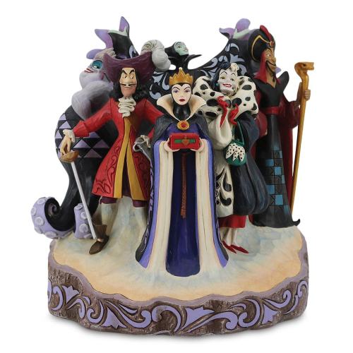 MISCHIEF, MALICE & MAYHEM (VILLAINS CARVED BY HEART FIGURINE)
