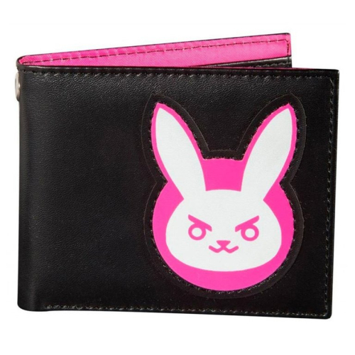 OVERWATCH D.VA BI-FOLD GRAPHIC WALLET BLACK