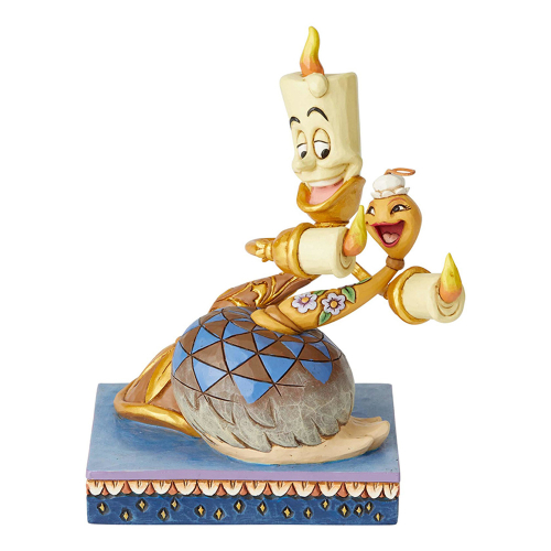 ROMANCE BY CANDLELIGHT (LUMIERE AND FEATHER DUSTER FIGURINE)