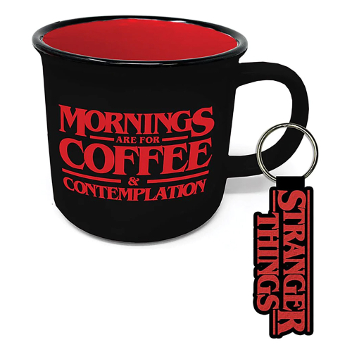 STRANGER THINGS CAMPFIRE MUG AND KEYCHAIN SET