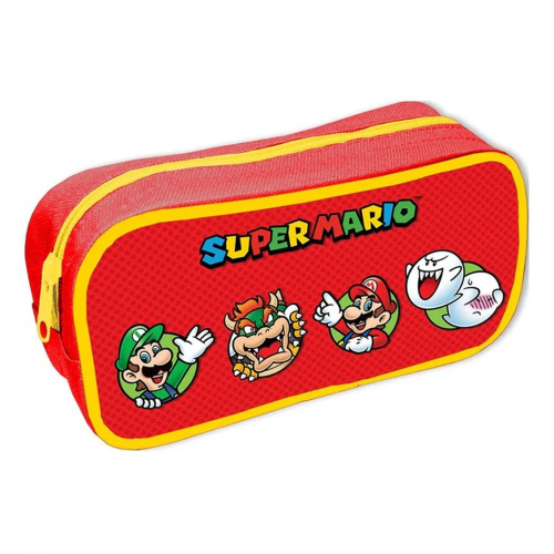 SUPER MARIO - CHARACTER CIRCLES RECTANGLE PENCIL CASE