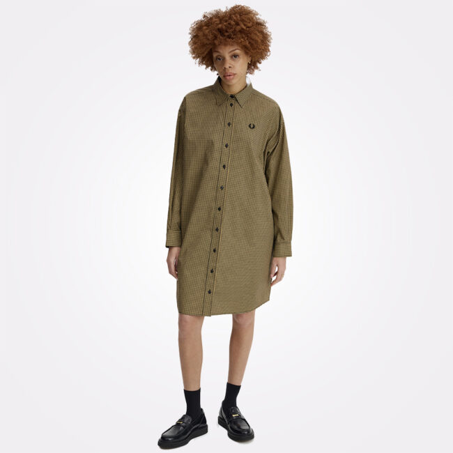 Fred Perry Chequerboard Shirt Dress