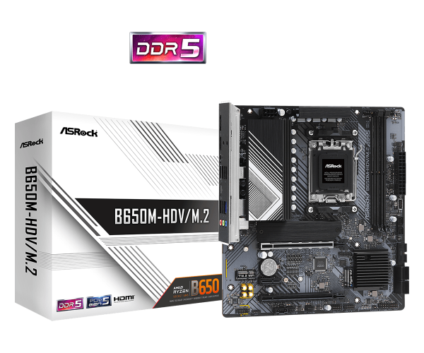 Matična ploča AM5 ASRock B650M-HDV/M.2ID EK000821779