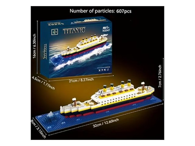 Kockice za sastavljanje - Brod Titanik