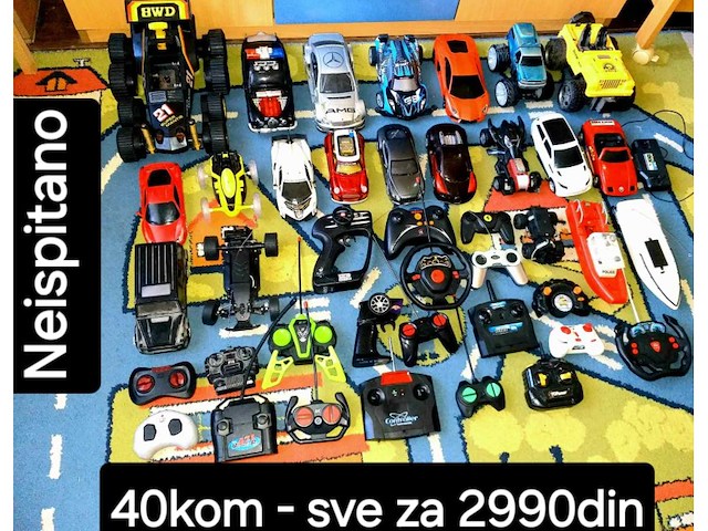 Autići kola na daljinski LOT 40 komada