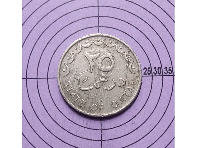 Katar - Qatar 25 dirhams 1990g km4