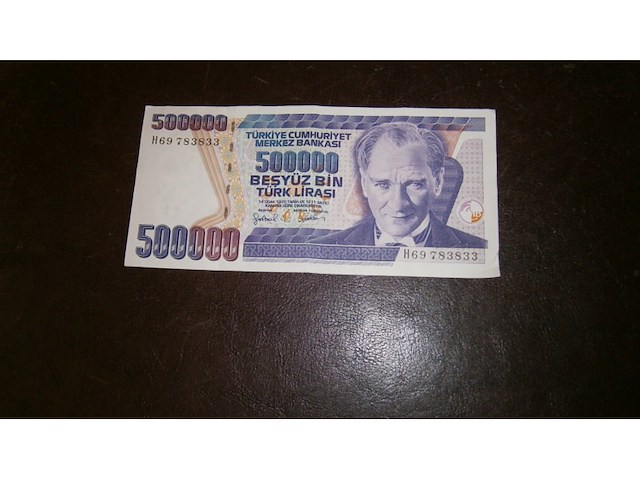 TURKEY 500.000LIRA 1970