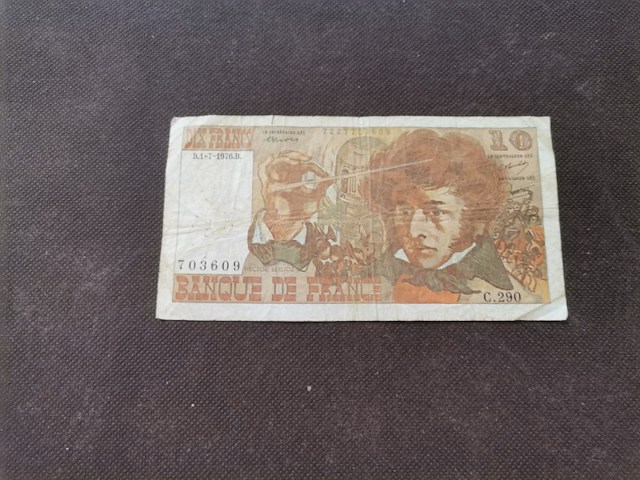 FRANCE 10 FRANCS 1976