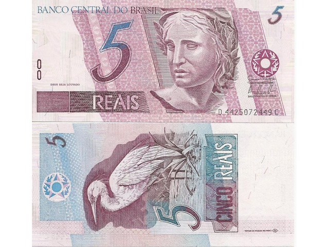 BRAZIL Brasil 5 reais 2011 UNC
