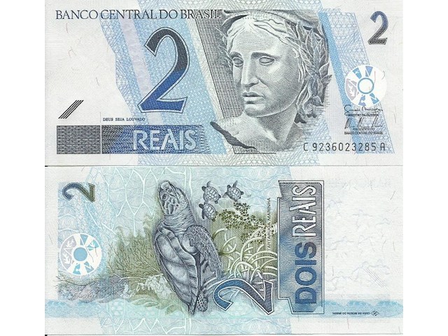 BRAZIL Brasil 2 reais 2011 UNC