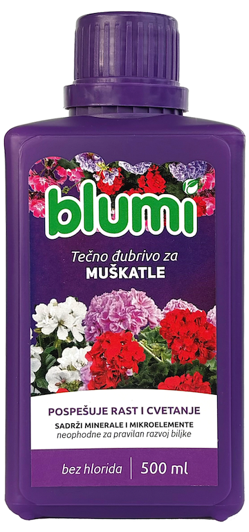 BLUMI TEČNO DJUBRIVO ZA MUŠKATLE 0.5 L
