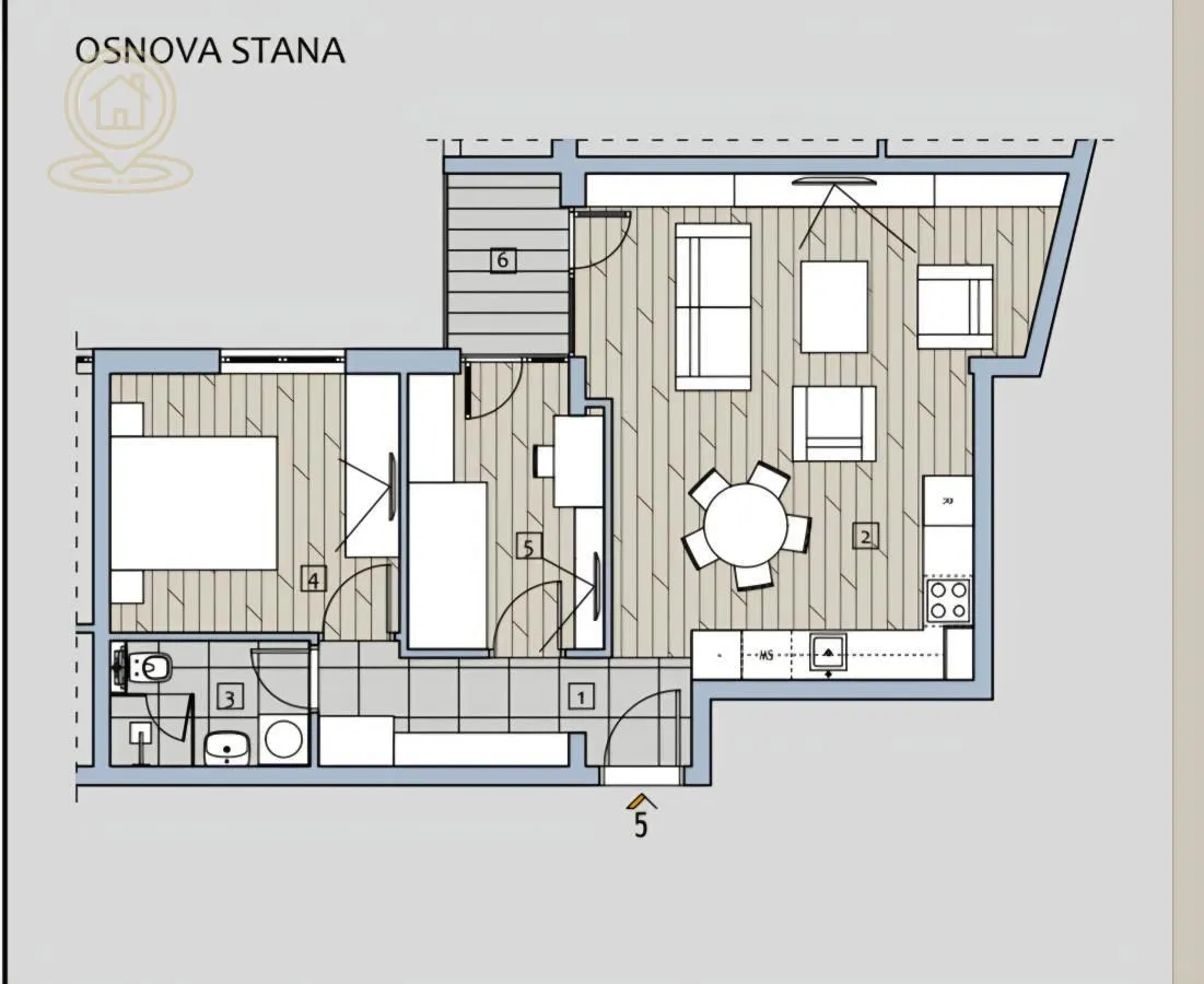 Prodaja, dvosoban stan, 59m², Medijana, Niš