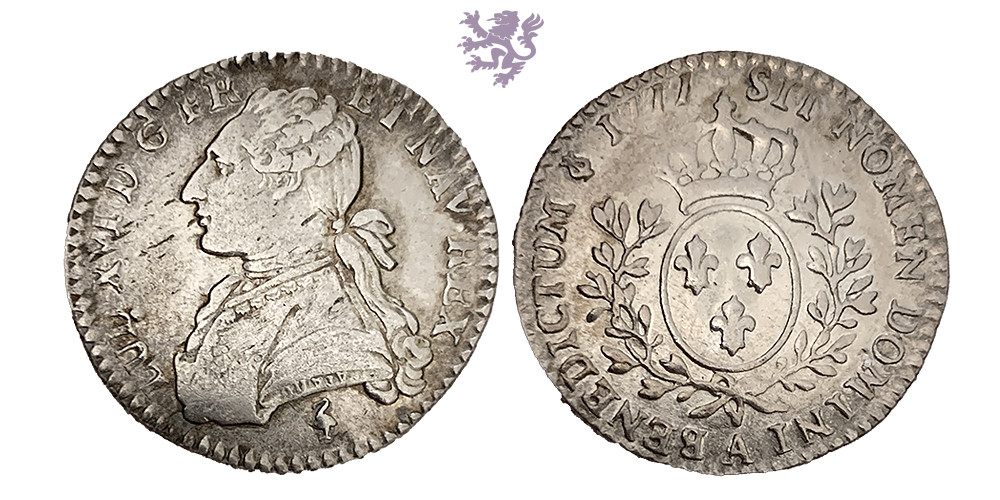 ⅒ Ecu, 1777 A, Louis XVI