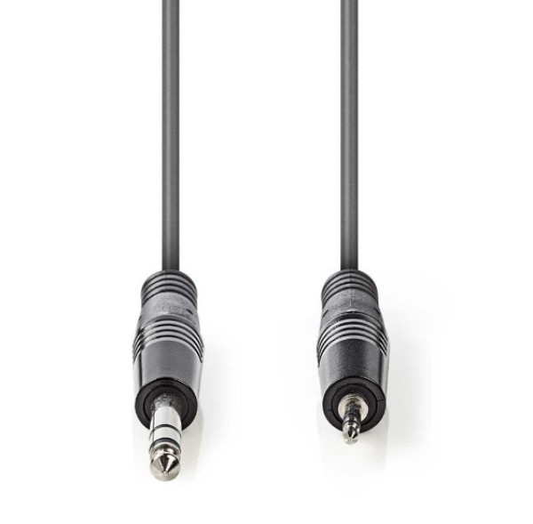 COTH23205GY30 Stereo Audio Cable 6.35mm muski na 3.5mm muski, 3m, Dark Grey