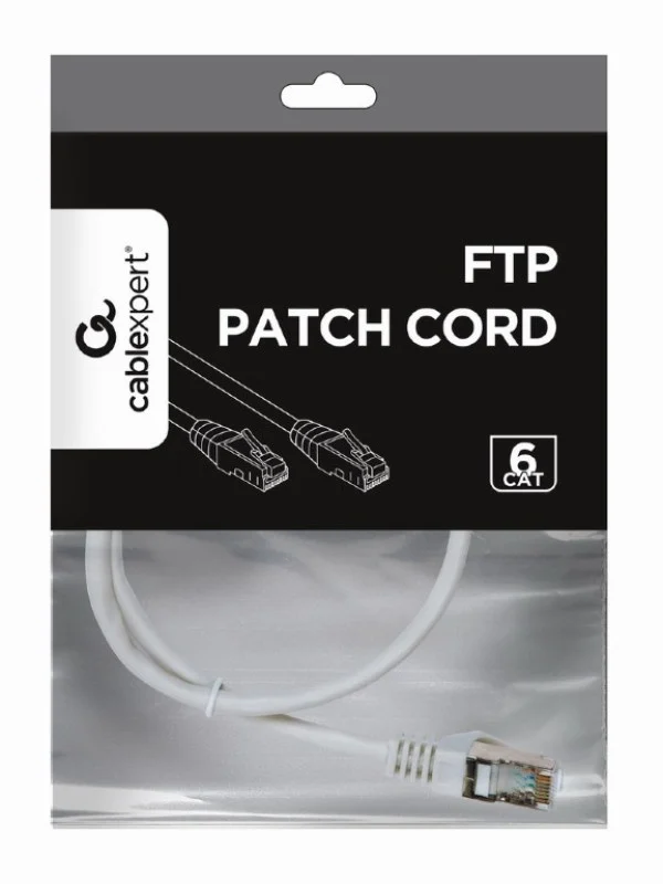 PP6-0.5M/W Gembird Mrezni kabl, CAT6 FTP Patch cord 0.5m white