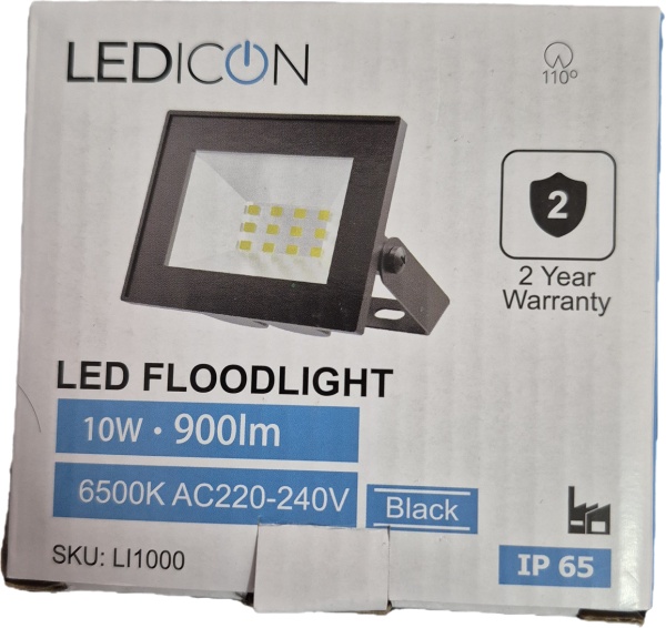 LEDICON LED REFLEKTOR 10W, 900lm, SMD, 6500K, IP65 LI1000