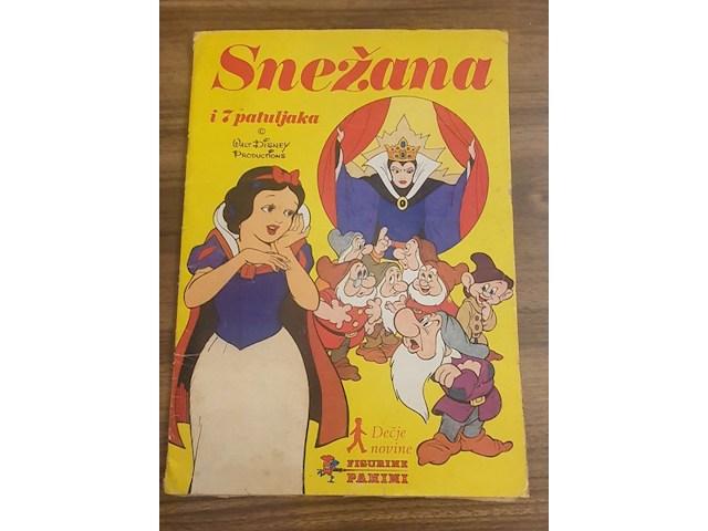 Snezana i sedam patuljaka album sa slicicama PUN 7
