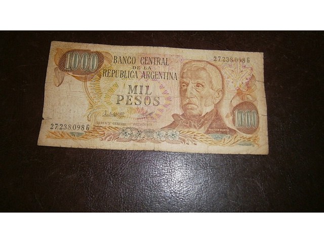 ARGENTINA 1000 PESOS ( 9 )