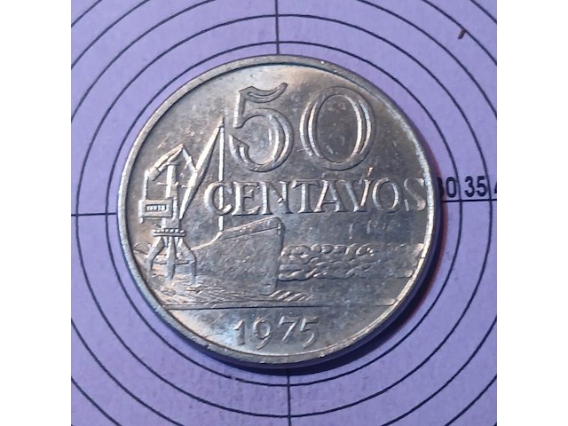 Brazil 50 centavos 1975g km580b
