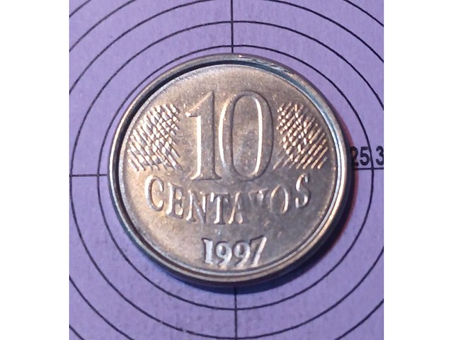 Brazil 10 centavos 1997g km633