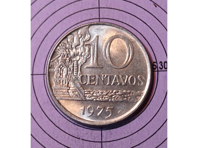 Brazil 10 centavos 1975g km578.1a