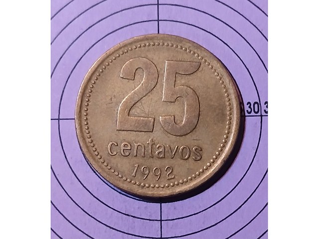 Argentina 25 peso 1992g km110.1
