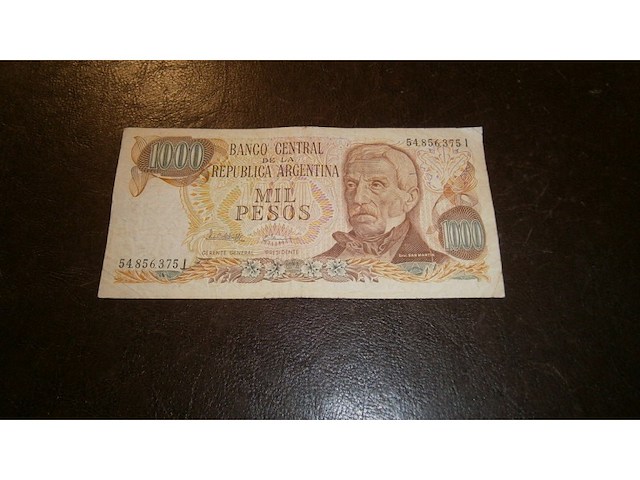 ARGENTINA 1000 PESOS 1976-82