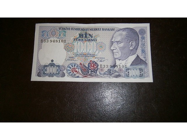 TURKEY 1000 LIRA XF