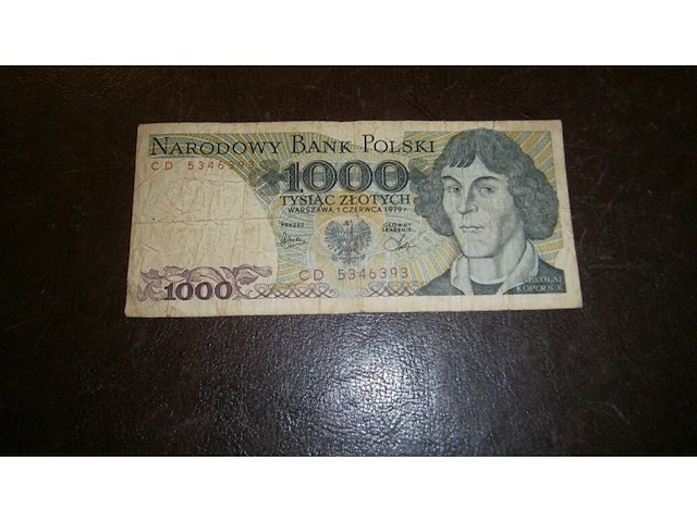 POLAND 1000 ZLOTYCH 1979