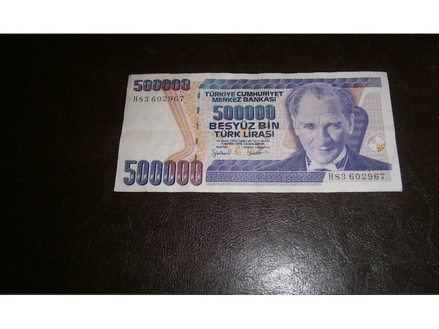 TURKEY 500.000 LIRA.