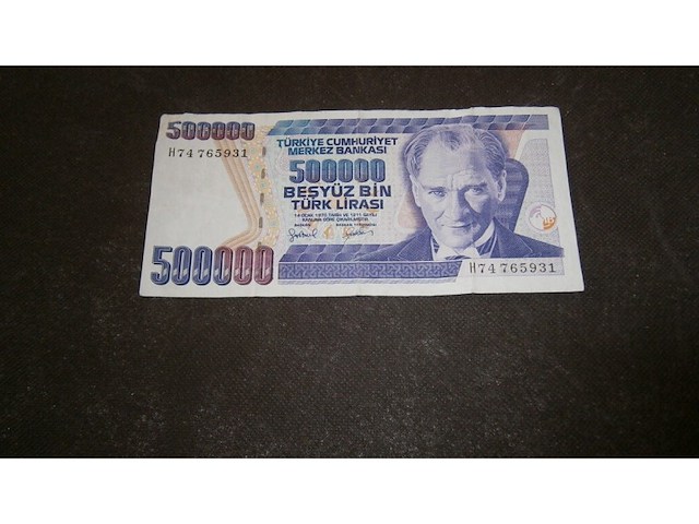 TURKEY 500.000 LIRA.