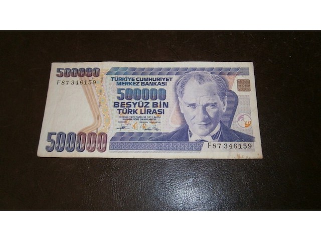 TURKEY 500.000 LIRA.