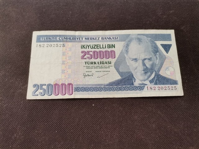 TURKEY 250.000 LIRA