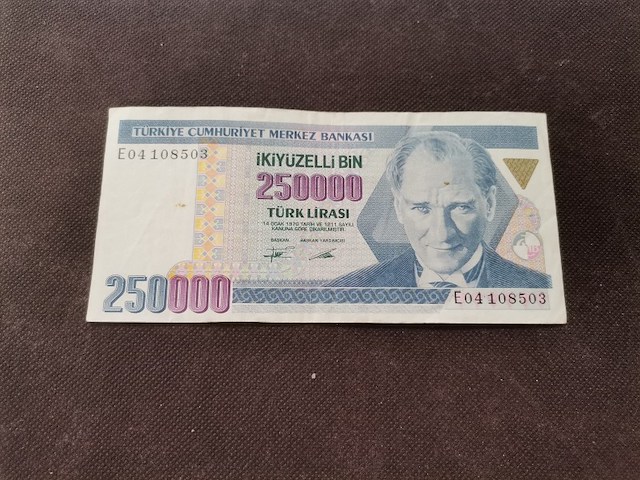 TURKEY 250.000 LIRA
