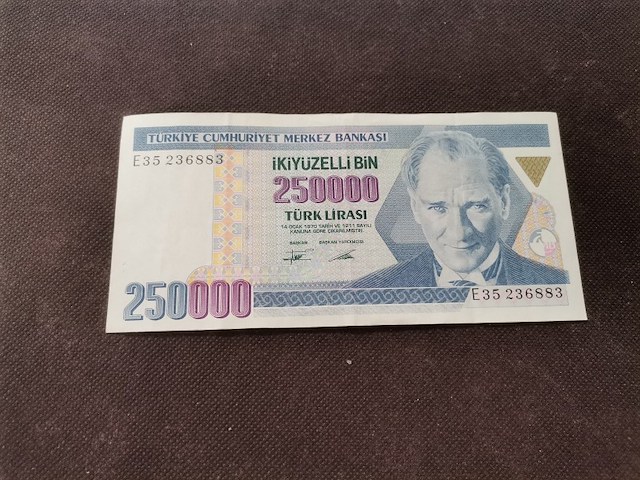 TURKEY 250.000 LIRA