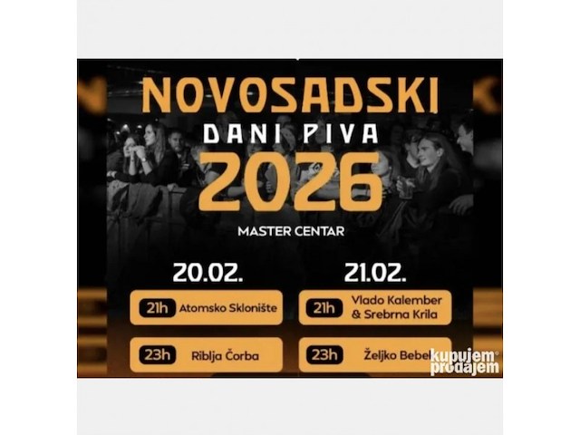 Novosadski dani piva - 2x2 ulaznice