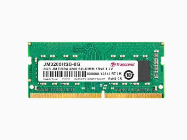 Memorija TRANSCEND 8GBSODIMMDDR43200MHzCL22crna' ( 'JM3200HSB-8G' )
