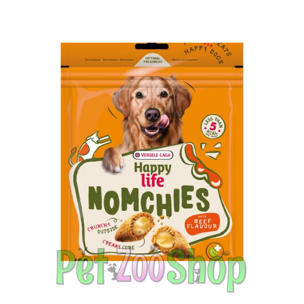 Happy Life Nomchies Beef 150g – Hrskava poslastica sa krem punjenjem