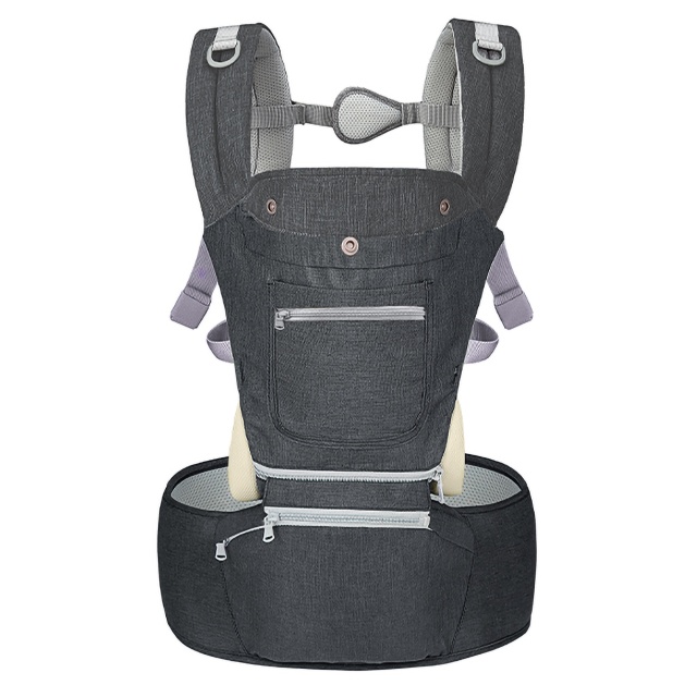 BBO Hugbug 8u1 Kengur nosiljka za bebe Dark Grey - 8 položaja bebe od 3,5 do 15kg