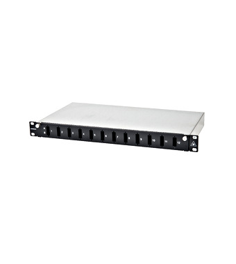 FO Panel 19",za 12xSCdx adaptera,prazan,1HU,crni,PREMIUM
RAL9005 (crna),za SC duplex
