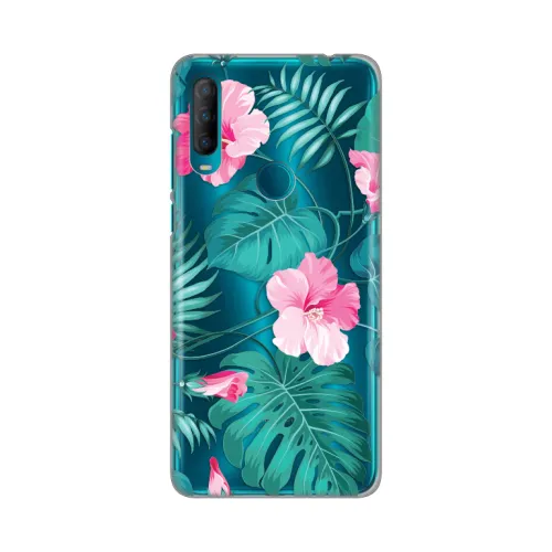 Silikonska futrola - maska print Skin za Alcatel 1S (2020)/A1 Alpha 20 Tropical Florals