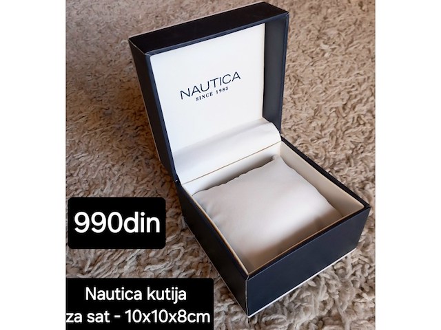 Nautica kutija za sat teget 10x10x8cm