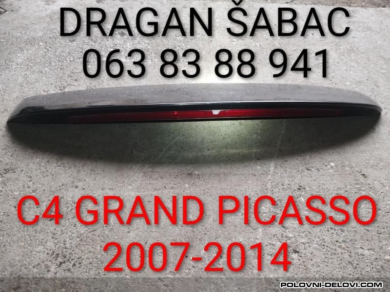 Citroen C4 Grand Picasso Treci Stop Spojler Svetla I Signalizacija