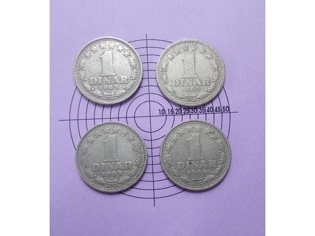 Jugoslavija 1 dinar 1965 km47