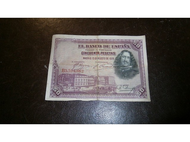 SPAIN 50 PESETAS 1928 ( 5 )