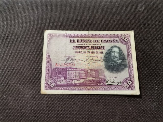 SPAIN 50 PESETAS 1928 ( 1 )